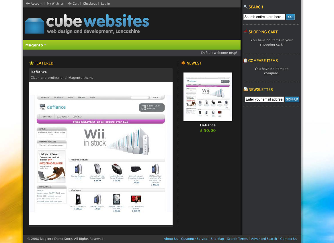 Our Store: Preview - Cube Websites